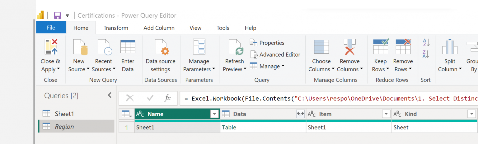 Use a Data Warehouse for Power BI - Select Distinct LImited
