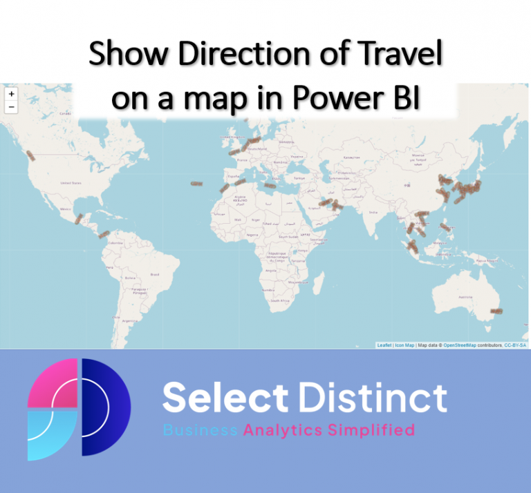 Direction of travel on a map in Power BI