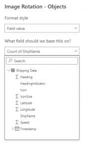 Direction of travel on a map in Power BI