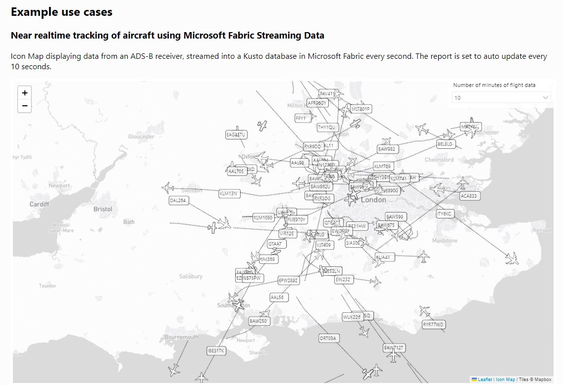 Direction of travel on a map in Power BI