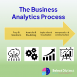 The steps of the Business Analytics Process - Select Distinct