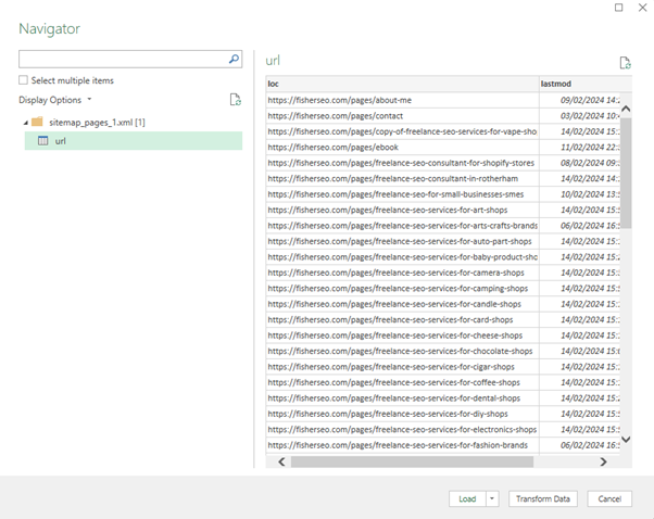How To Import An Xml Sitemap To Excel 